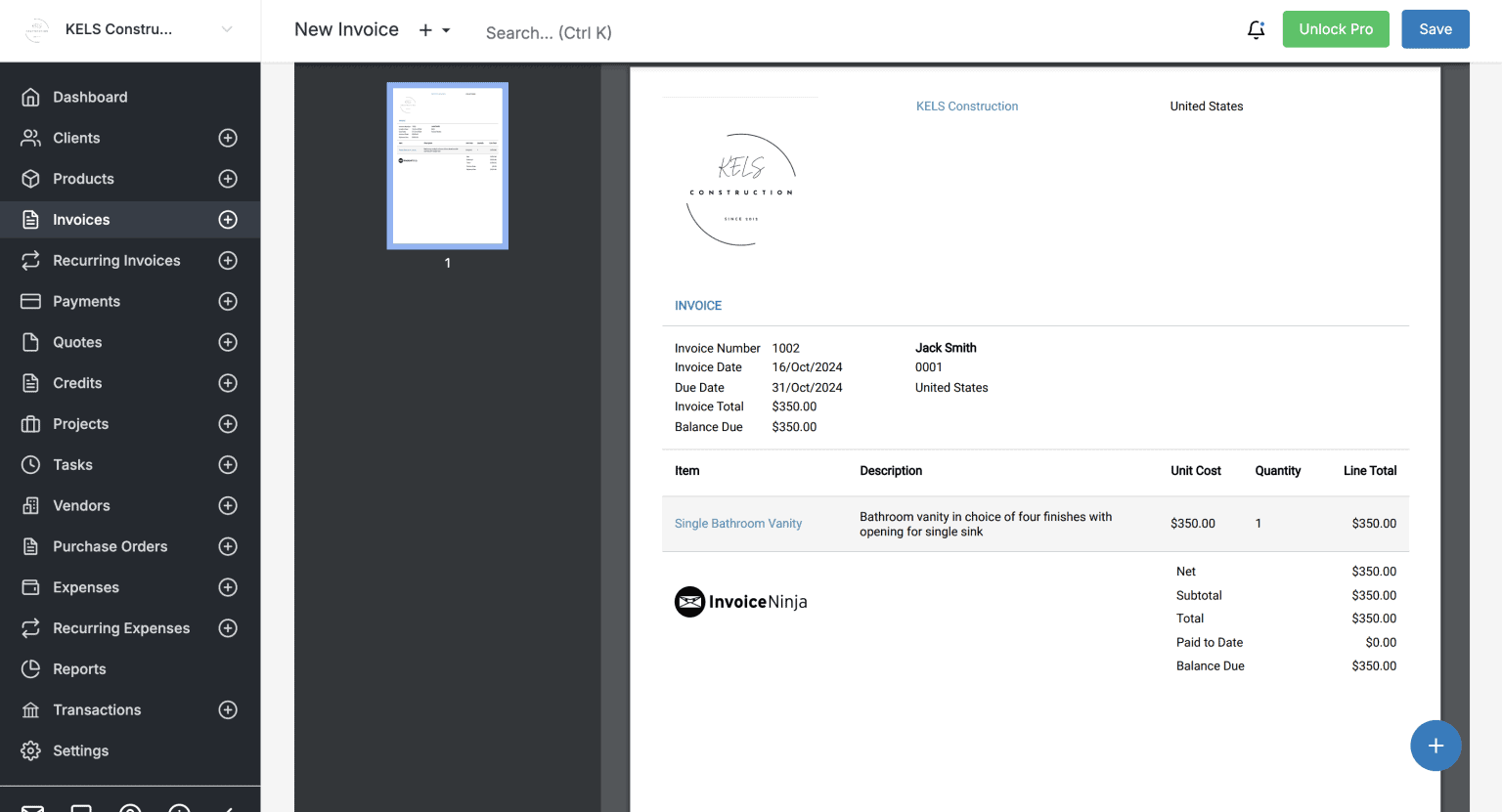 Invoice Ninja Review | Merchant Maverick