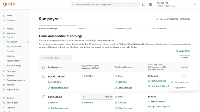 How To Run Gusto Payroll | Merchant Maverick