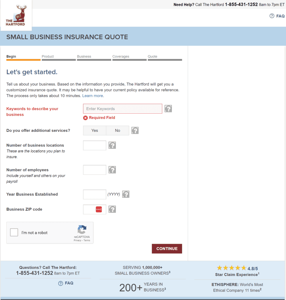 The Hartford Small Business Insurance Review